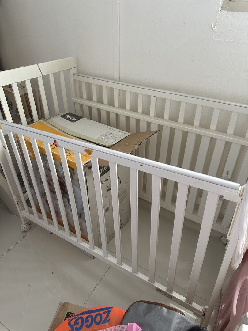 Joie Multiply 6-in-1 Baby Cot - White, Babies & Kids, Baby Nursery ...