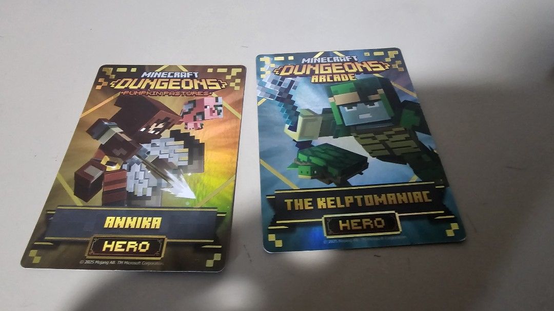 Minecraft Dungeons Arcade Hero Trading Cards, Video Gaming, Gaming ...