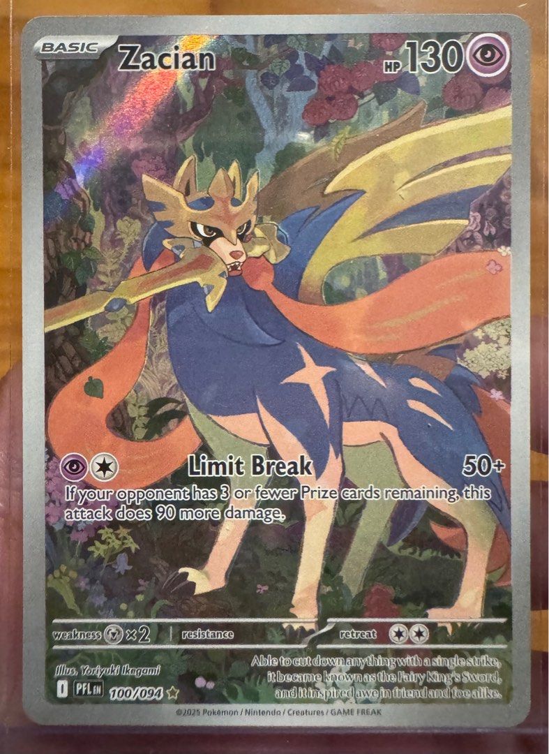 Phantasmal Flames Zacian, Hobbies & Toys, Toys & Games on Carousell