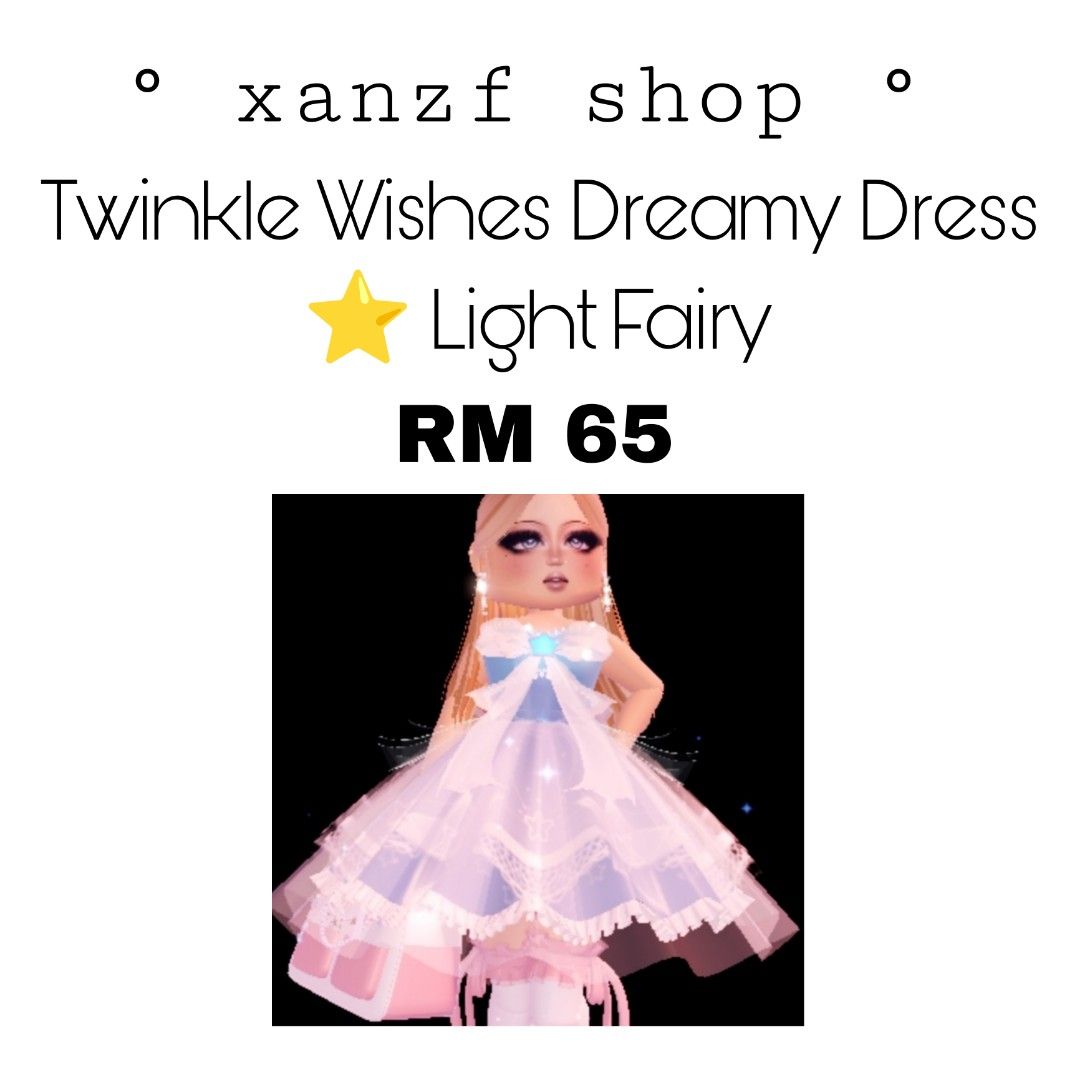 Twinkle Wishes Dreamy Dress ⭐ Light Fairy || Royale High, Video Gaming ...