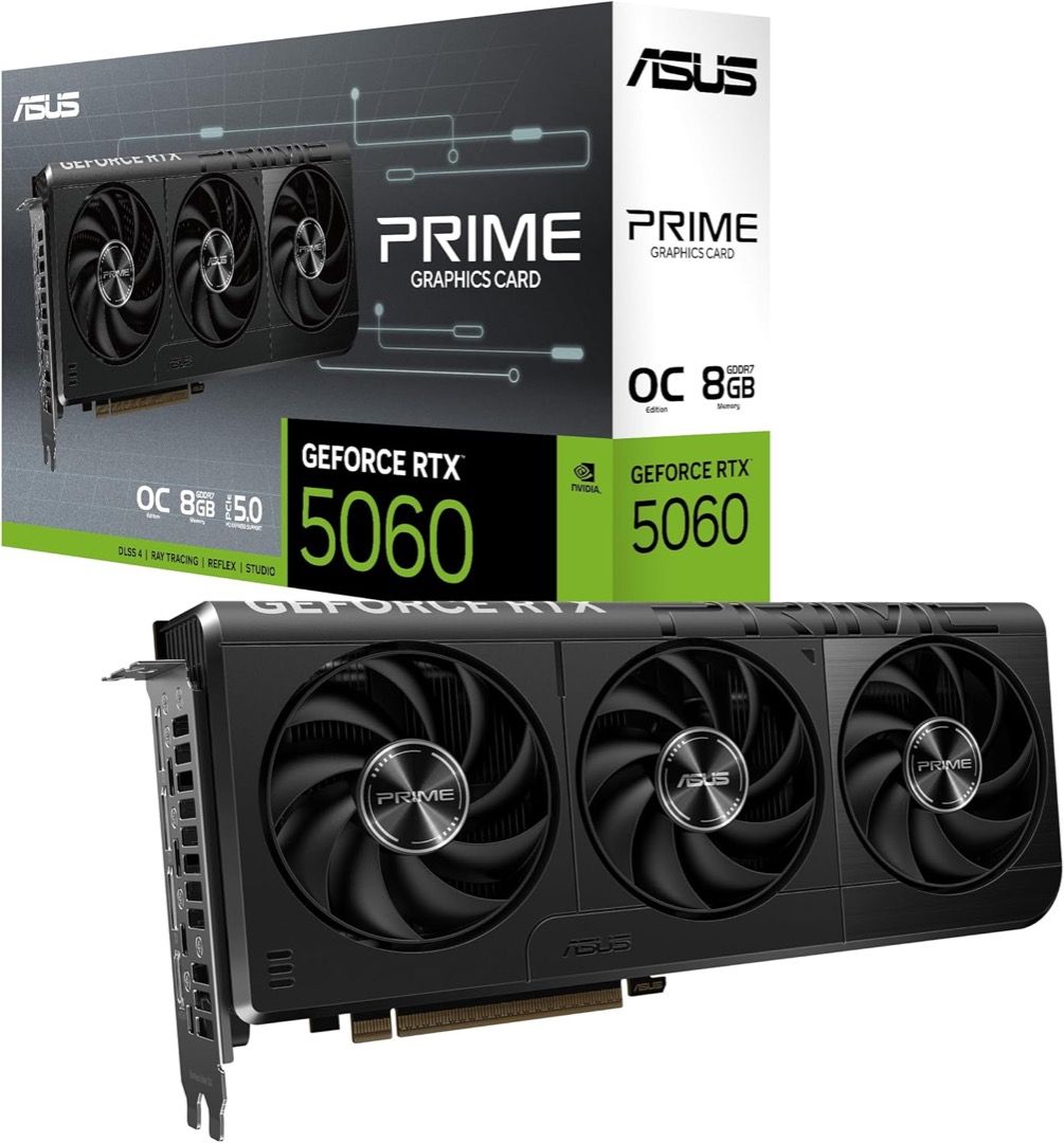 ASUS Prime GeForce RTX 5060 OC 8GB, Computers & Tech, Parts ...