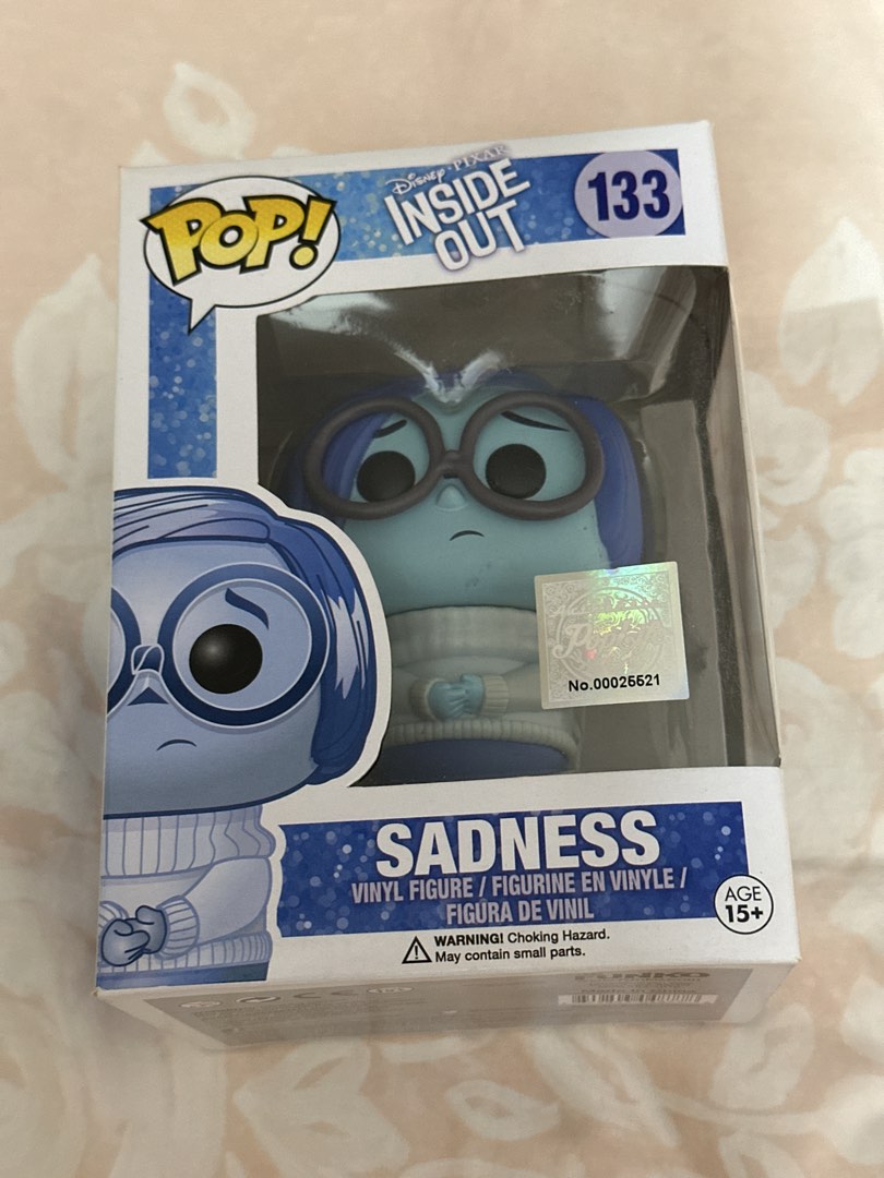 Funko Pop! Disney Pixar Inside Out Sadness #133, Hobbies & Toys, Toys ...