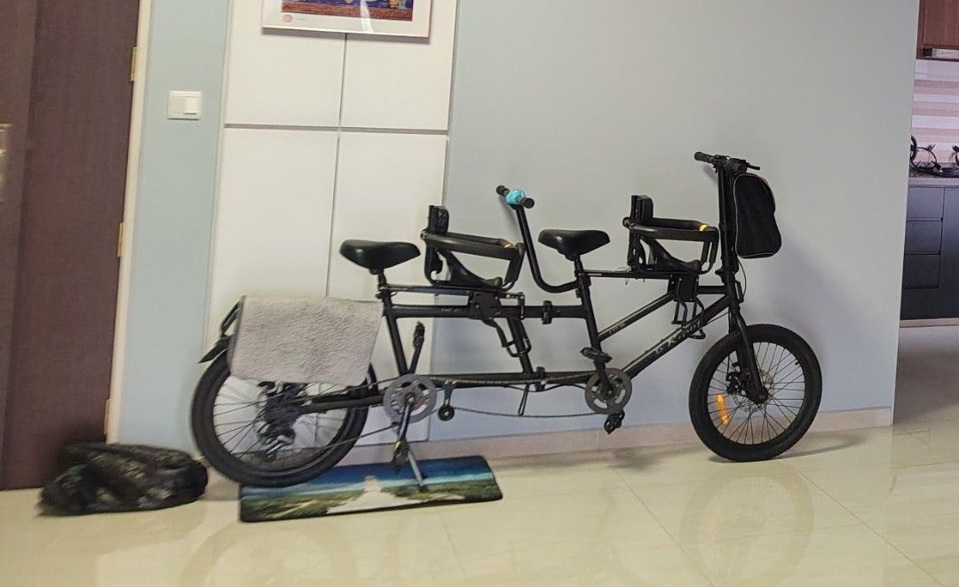 Tandem Bike with Child Seats, Sports Equipment, Bicycles & Parts ...