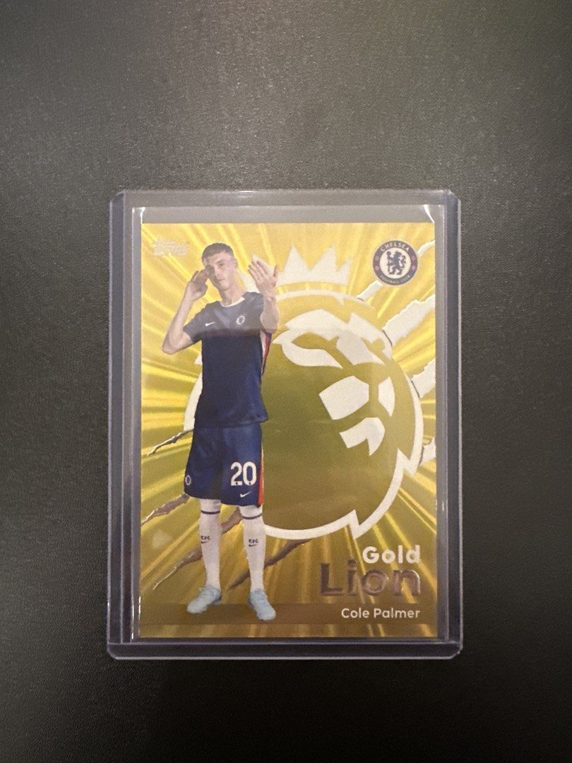 Topps Premier League Gold Lion Cole Palmer Card, Hobbies & Toys ...