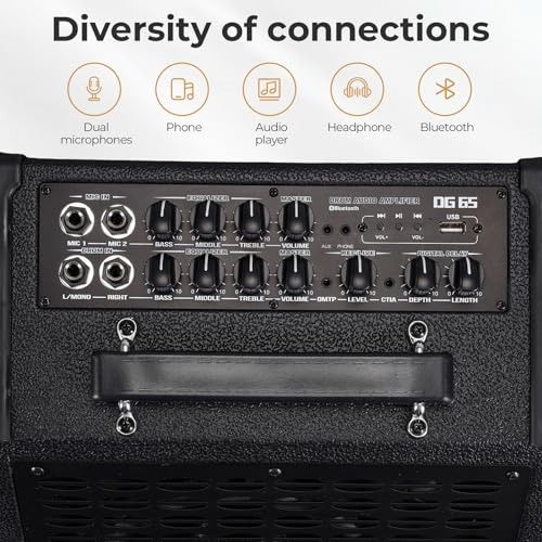 Vangoa Electric Drum Amp 65W Professional Wireless Electronic Amplifier ...