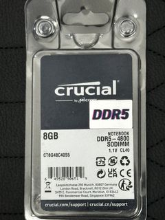 Crucial RAM 32GB(16GB*2) DDR5 4800MHz Laptop Memory, Computers & Tech ...