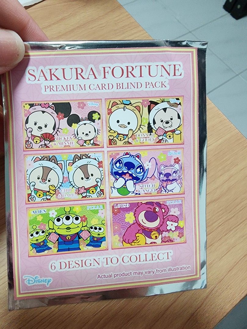 Cpcm sakura fortune Metallic card Pixar disney lotso / alien / stich ...