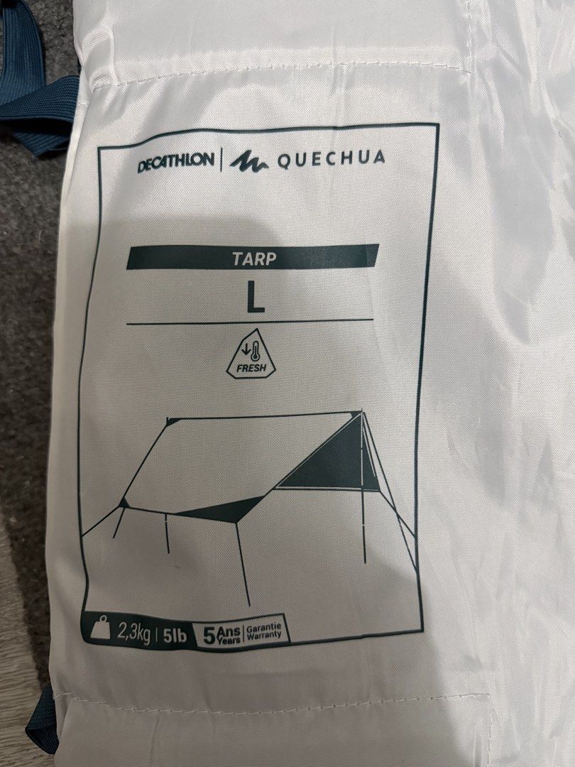 Decathlon Quechua Tarp L - Fresh, Sports Equipment, Hiking & Camping on ...