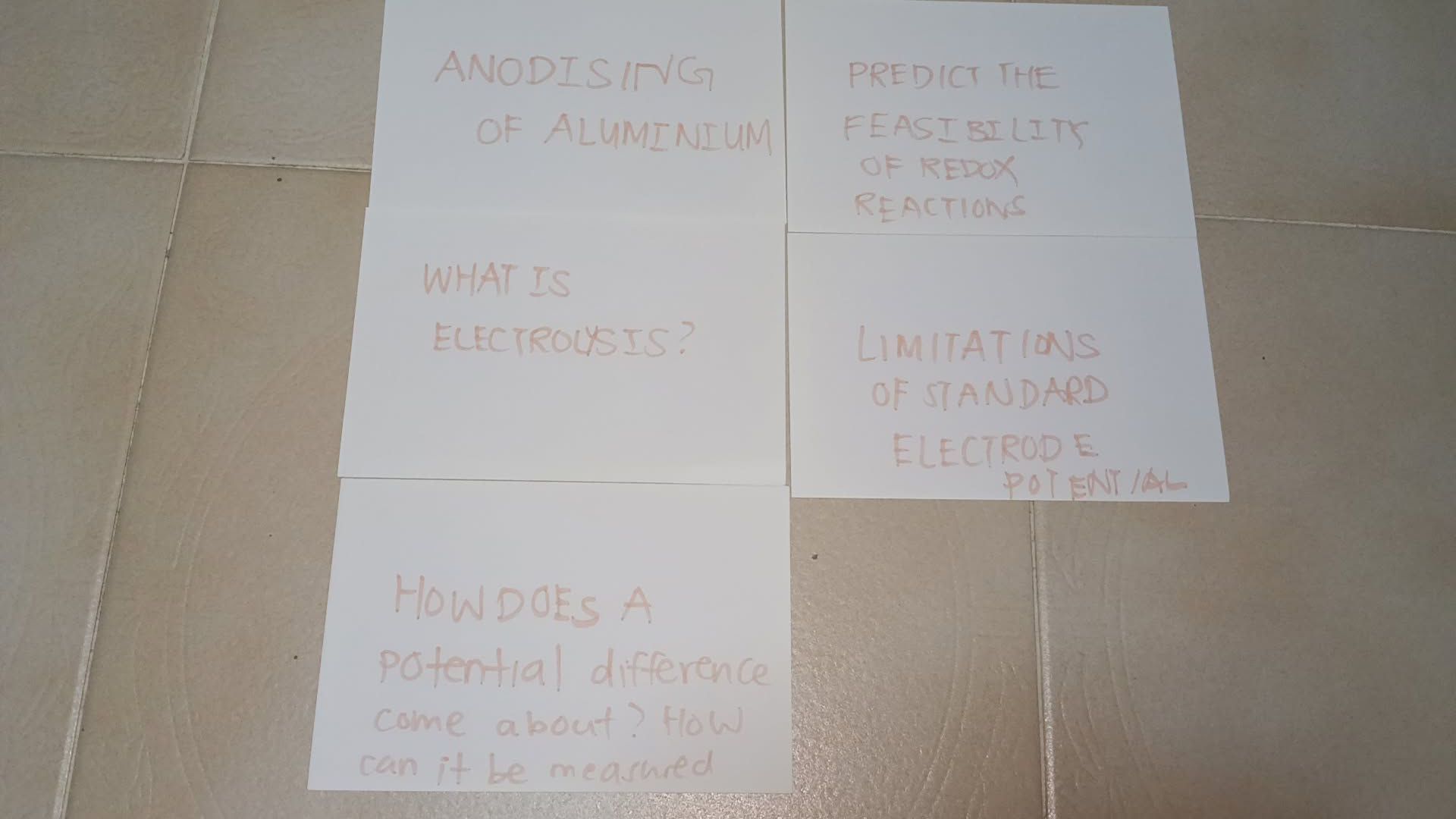 J1 H2 Chemistry flashcard notes ( A levels), Hobbies & Toys, Books ...