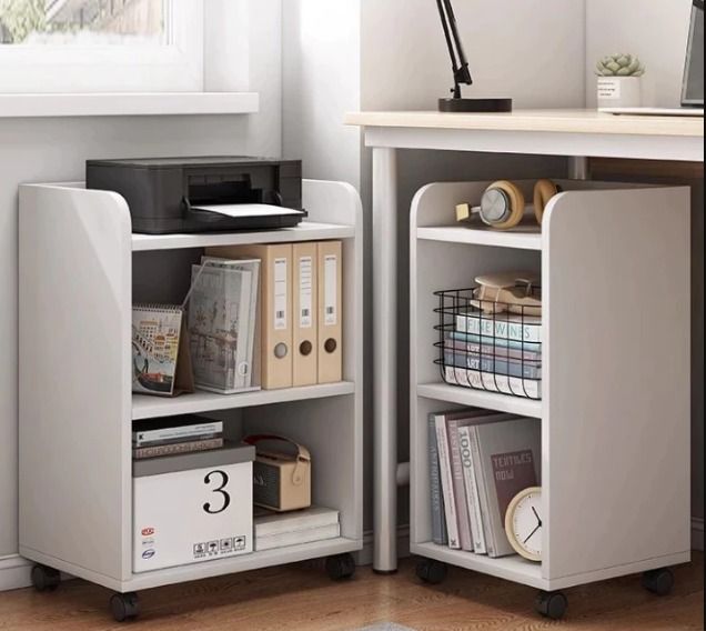 Mobile Wheels File Cabinet Wooden Storage Cabinet Under Desk Cabinet ...
