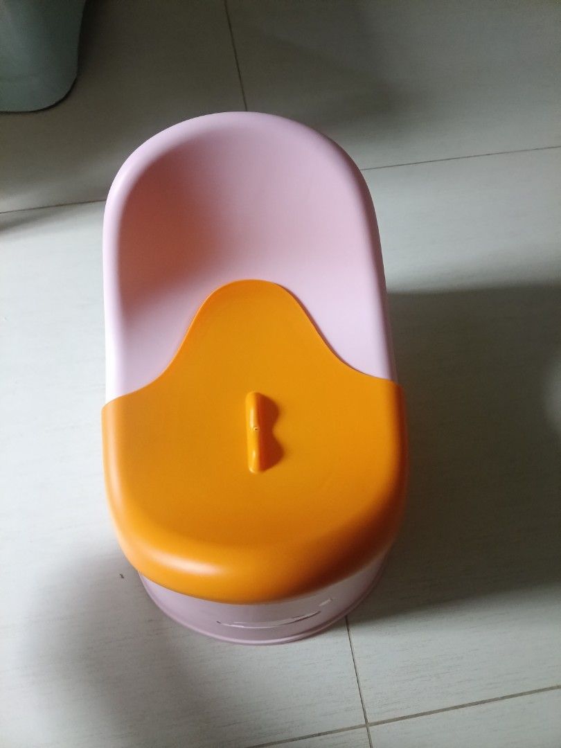 Pink and Orange Potty Training Seat, Babies & Kids, Bathing & Changing ...