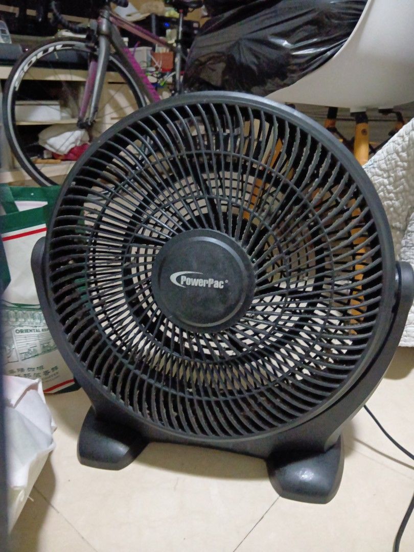 PowerPac Black Box Fan 14 Inch, Furniture & Home Living, Lighting ...