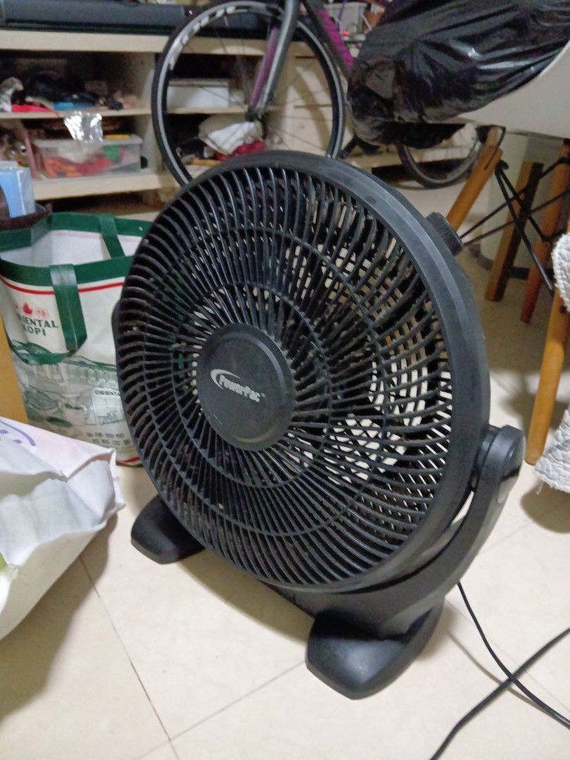 PowerPac Black Box Fan 14 Inch, Furniture & Home Living, Lighting ...