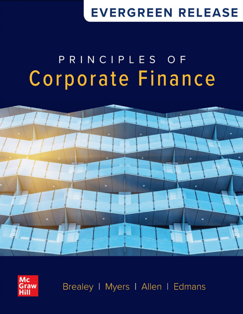 Principles of Corporate Finance textbook, 15th edition, by Richard A ...