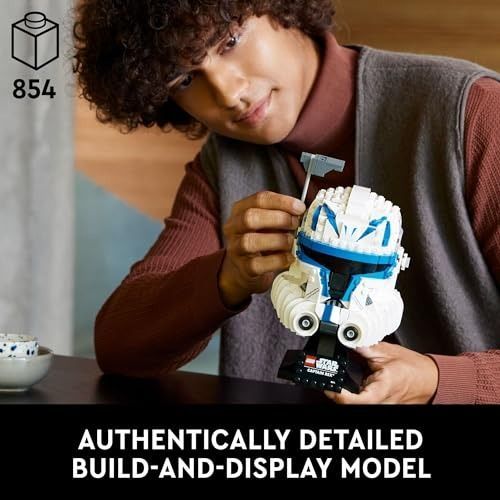 LEGO Star Wars Captain Rex Helmet 75349 Adult Building Set (854 Piece ...