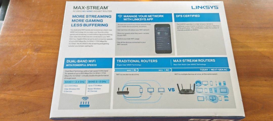 Linksys dual band Wifi router, Computers & Tech, Parts & Accessories ...
