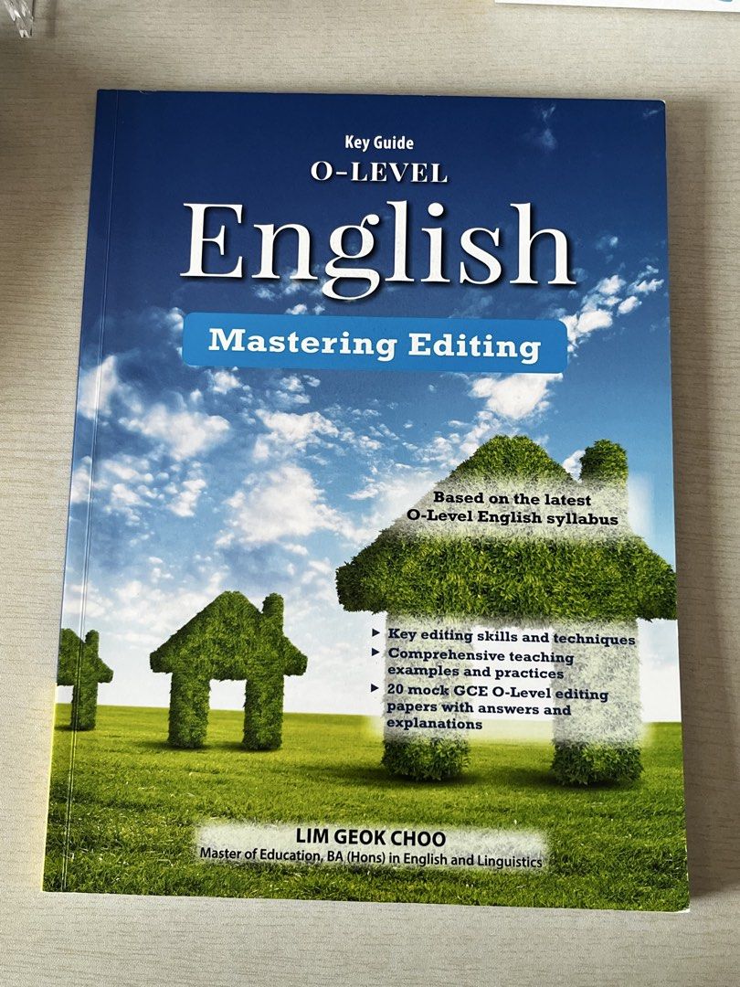 O-Level English Mastering Editing Textbook, Hobbies & Toys, Books ...