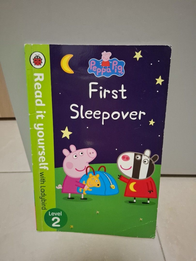 Peppa Pig First Sleepover Book - Level 2, Hobbies & Toys, Books ...