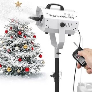 1000W Snow Machine With Wireless Remote Control and Wired Control 1L ...