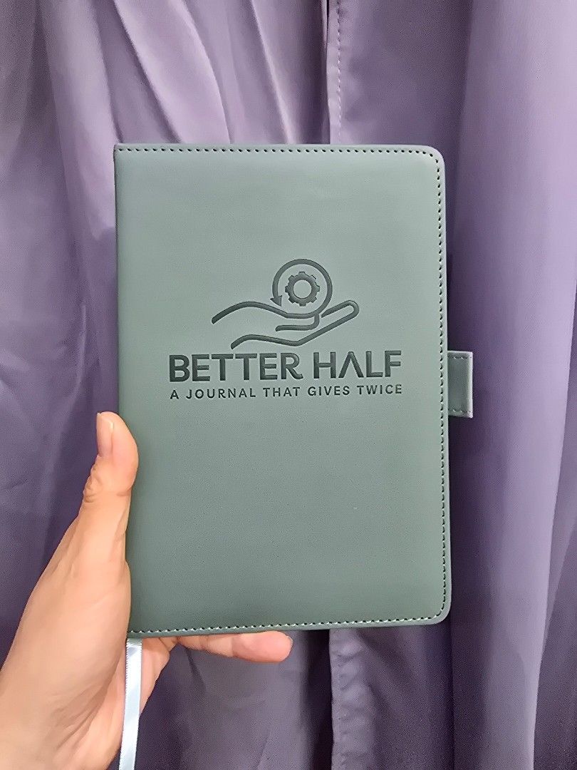 A5 Better Half Journal | PU Leather Gratitude & Mindfulness Journal ...
