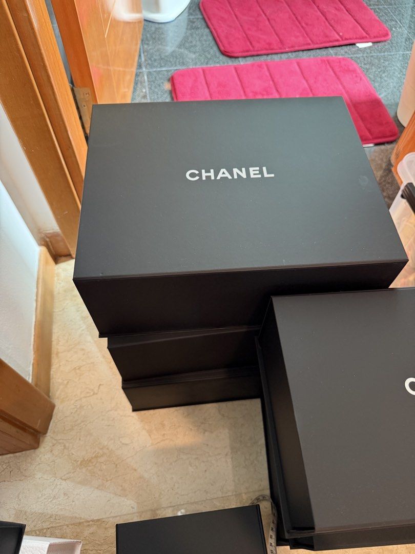 Chanel Louis Vuitton Dior Empty Boxes, Furniture & Home Living, Home ...