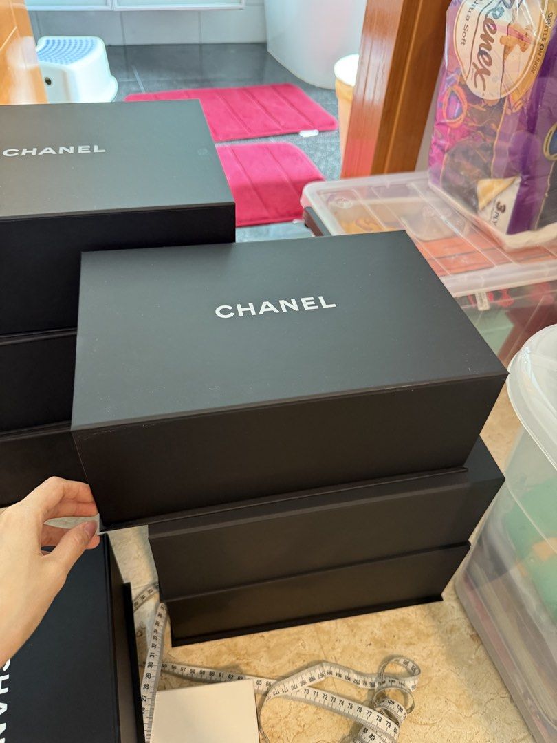 Chanel Louis Vuitton Dior Empty Boxes, Furniture & Home Living, Home ...