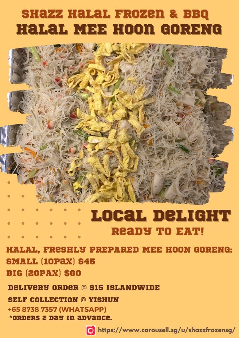 Halal Fried Bee Hoon Goreng | Freshly Cooked | Ready for Events ...