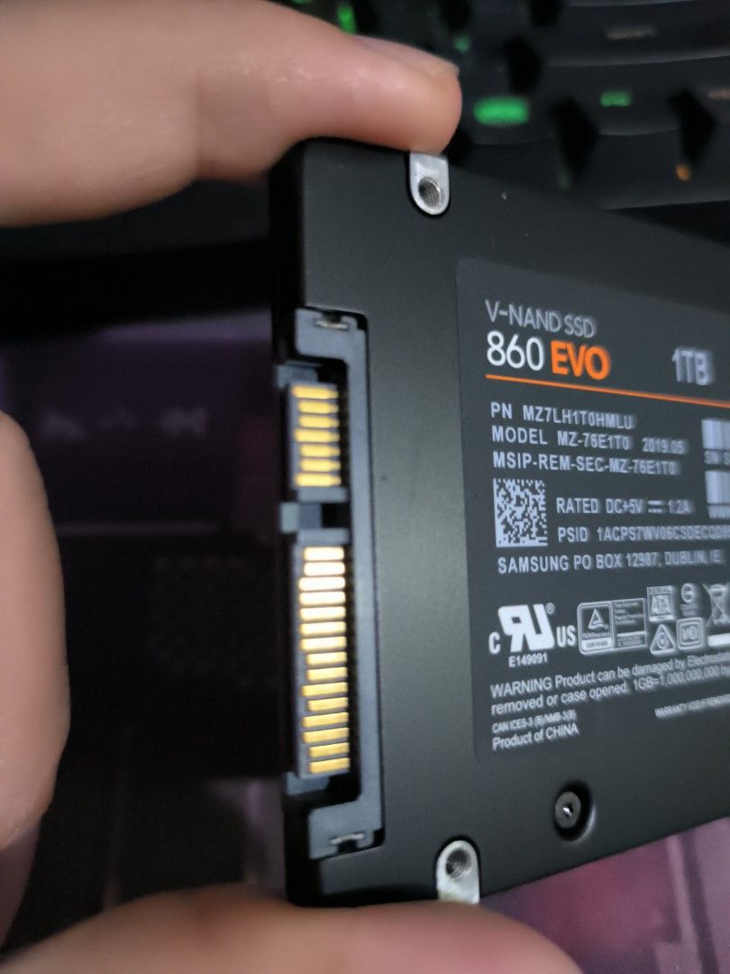 Samsung 1TB 860 SATA SSD for gaming pc, computer, CPU, RTX, Rx , intel ...