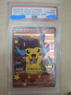 PSA Graded 2015 Poncho Pikachu XY Promo Card, Hobbies & Toys, Toys ...