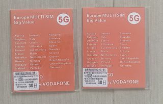 歐洲多國通用sim卡（5G) 30日30GB (全新未開）, 手提電話, 電話及其他裝置配件, Sim 卡 - Carousell