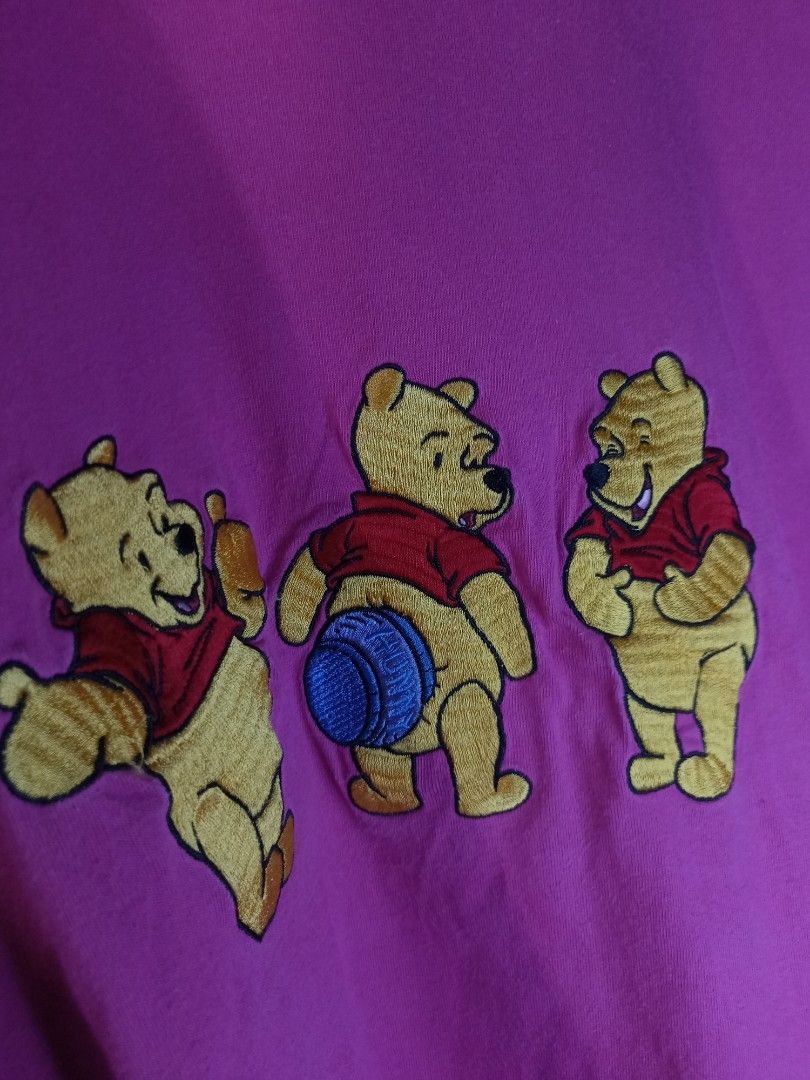Disney Winnie The Pooh Embroidered Tee, Women's Fashion, Tops, Shirts ...