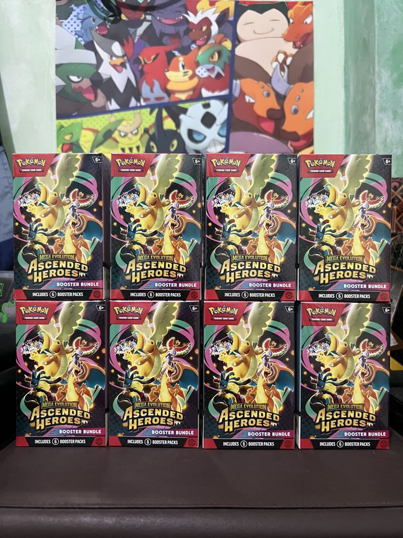 Pokemon Mega Evolution Ascended Heroes Booster Bundle, Hobbies & Toys ...