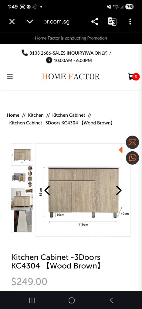Kitchen Cabinet - Multi purpose cabinet - Pantry cabinet - heat ...