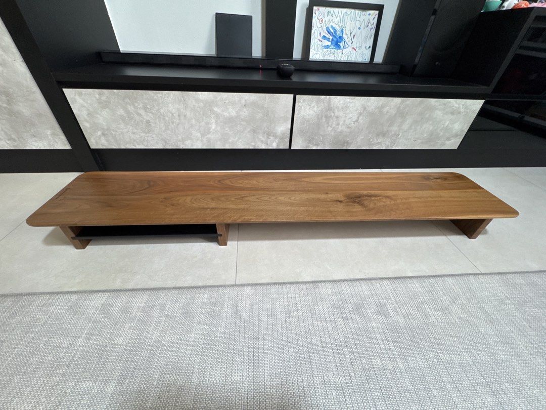 Omnidesk Arka Desk Riser Walnut, Furniture & Home Living, Furniture, TV ...