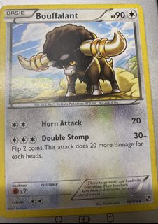 Pokemon Card Natu and Bouffalant, Hobbies & Toys, Toys & Games on Carousell