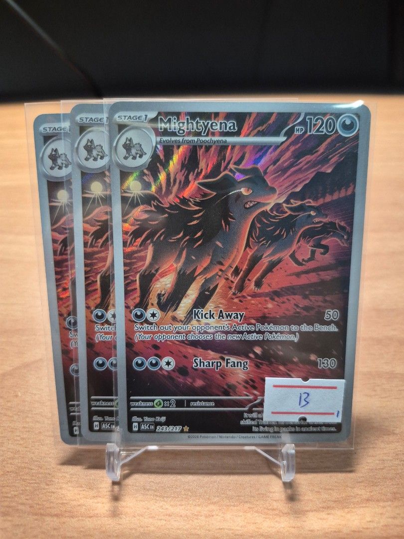 Pokemon Mightyena IR Ascended Heroes 243/217 English Card, Hobbies ...