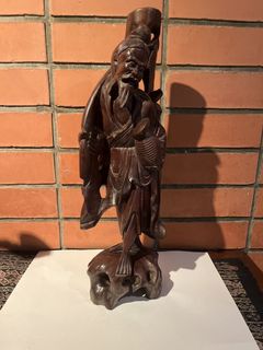 Vintage Hand Carved Wooden Woman Figurine Statue, Furniture & Home ...