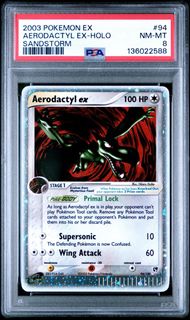 2003 Aerodactyl EX Holo Sandstorm Pokemon Card PSA 9 Mint, Hobbies ...