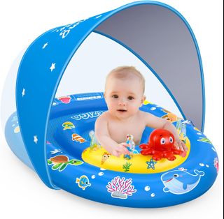 Baby Float Beige Dinosaur Pool, Hobbies & Toys, Toys & Games on Carousell