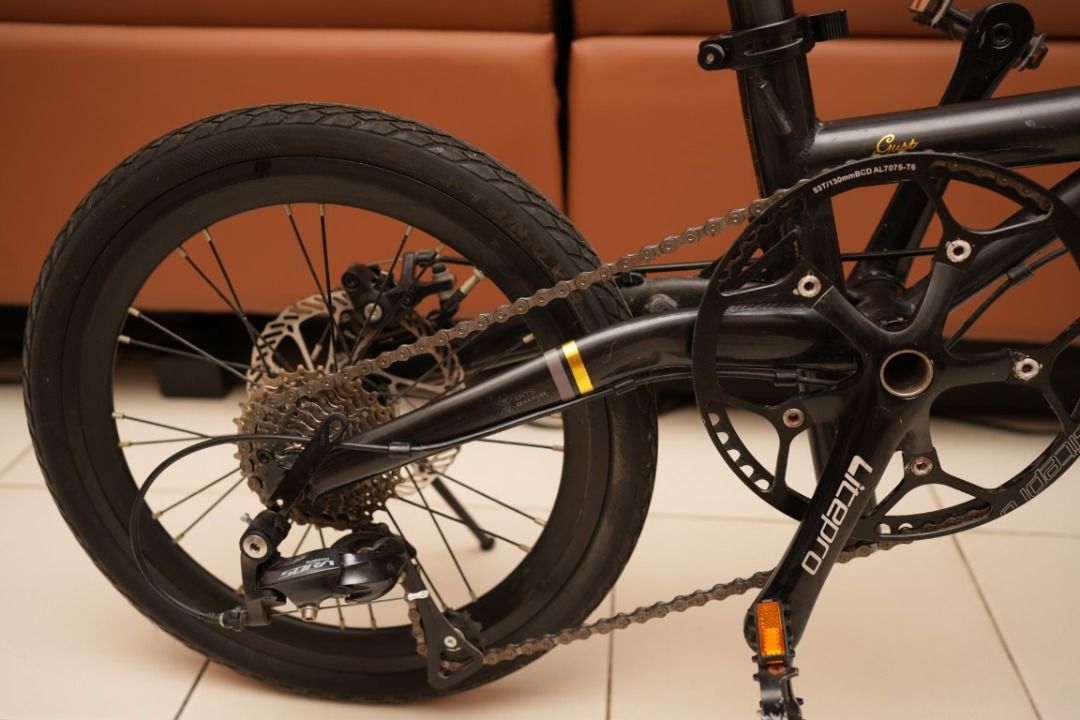 Fnhon Gust 16" Black Gold Foldie Folding Bike not dahon tern java ...