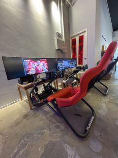 Moza R9 Racing Simulator cockpit with Monitor, Video Gaming, Gaming ...