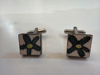 Gold Motif Design Cufflink, Men's Fashion, Watches & Accessories, Cuff ...