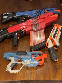2 Nerf Elite and Shark Blasters, Hobbies & Toys, Toys & Games on Carousell