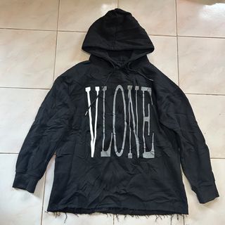Vlone Black Hoodie, Men's Fashion, Tops & Sets, Hoodies on Carousell