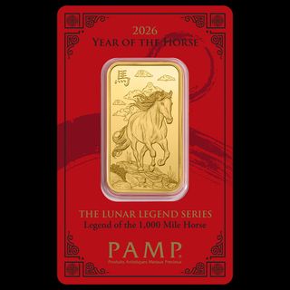 1 oz PAMP Lunar Legend Series – Year of the Horse, Hobbies & Toys ...