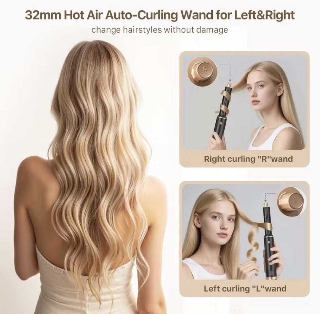 5-in-1 Hot Air Styler, Beauty & Personal Care, Hair on Carousell