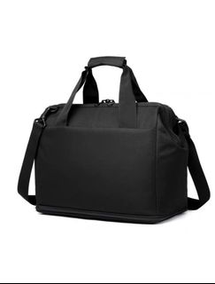 Black Floral Vine Duffel Bag | Monochrome Botanical Travel Bag ...