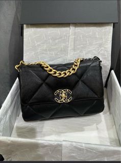 Chanel 19 Flap Bag - Black, Luxury, Bags & Wallets on Carousell