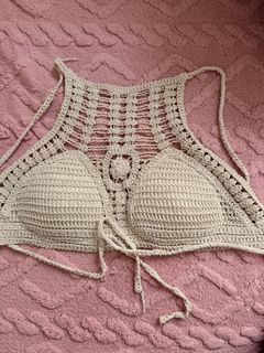 Crochet top, Women's Fashion, Tops, Sleeveless on Carousell