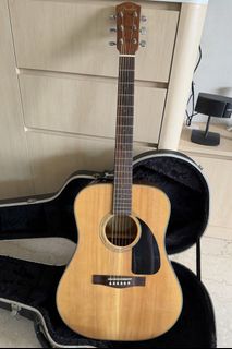 Blue Acoustic Guitar with Case, Hobbies & Toys, Musical Instruments on ...